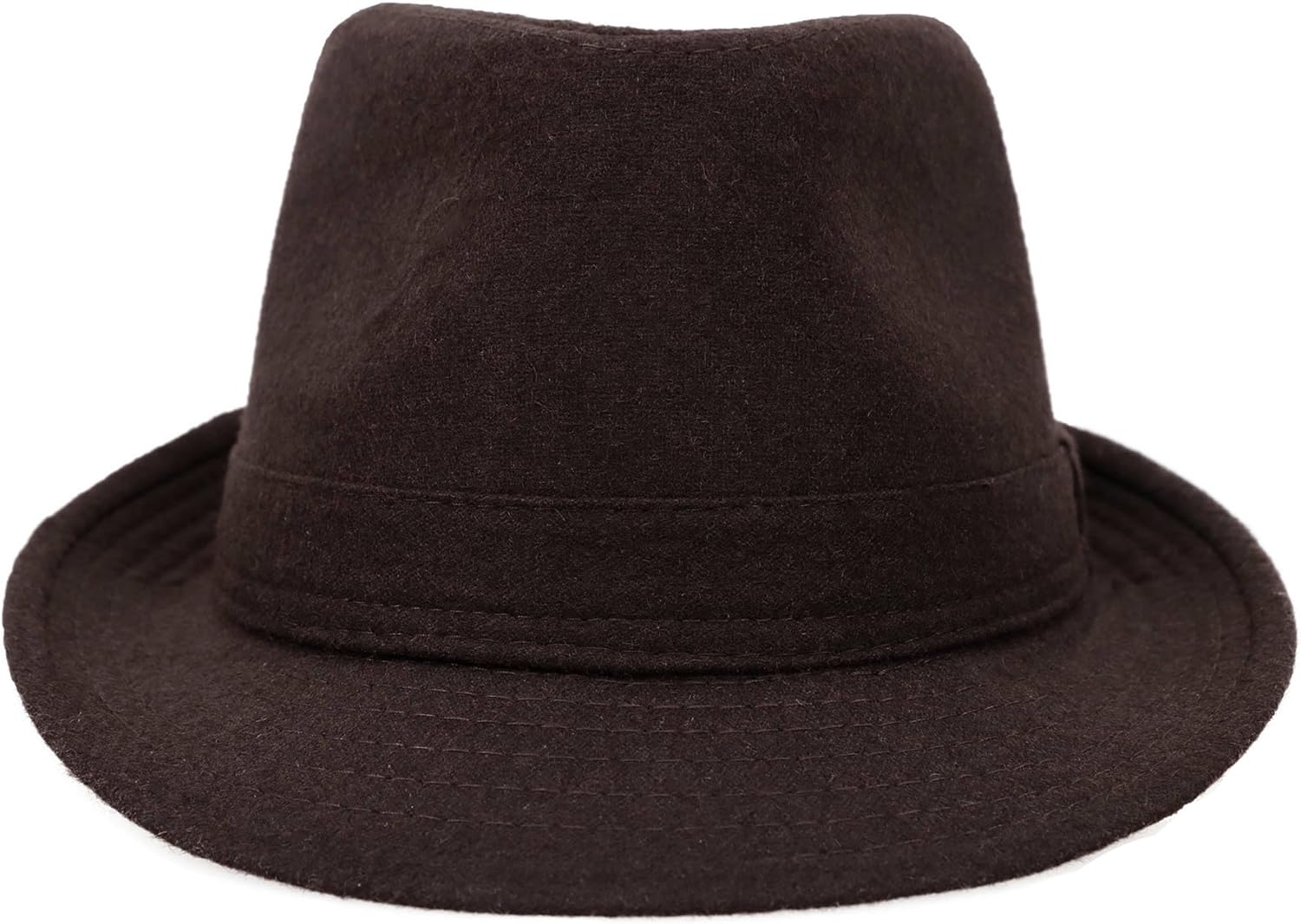 Men's Vintage Structured Dapper Manhattan Fedora Hat, Brown at Amazon ...