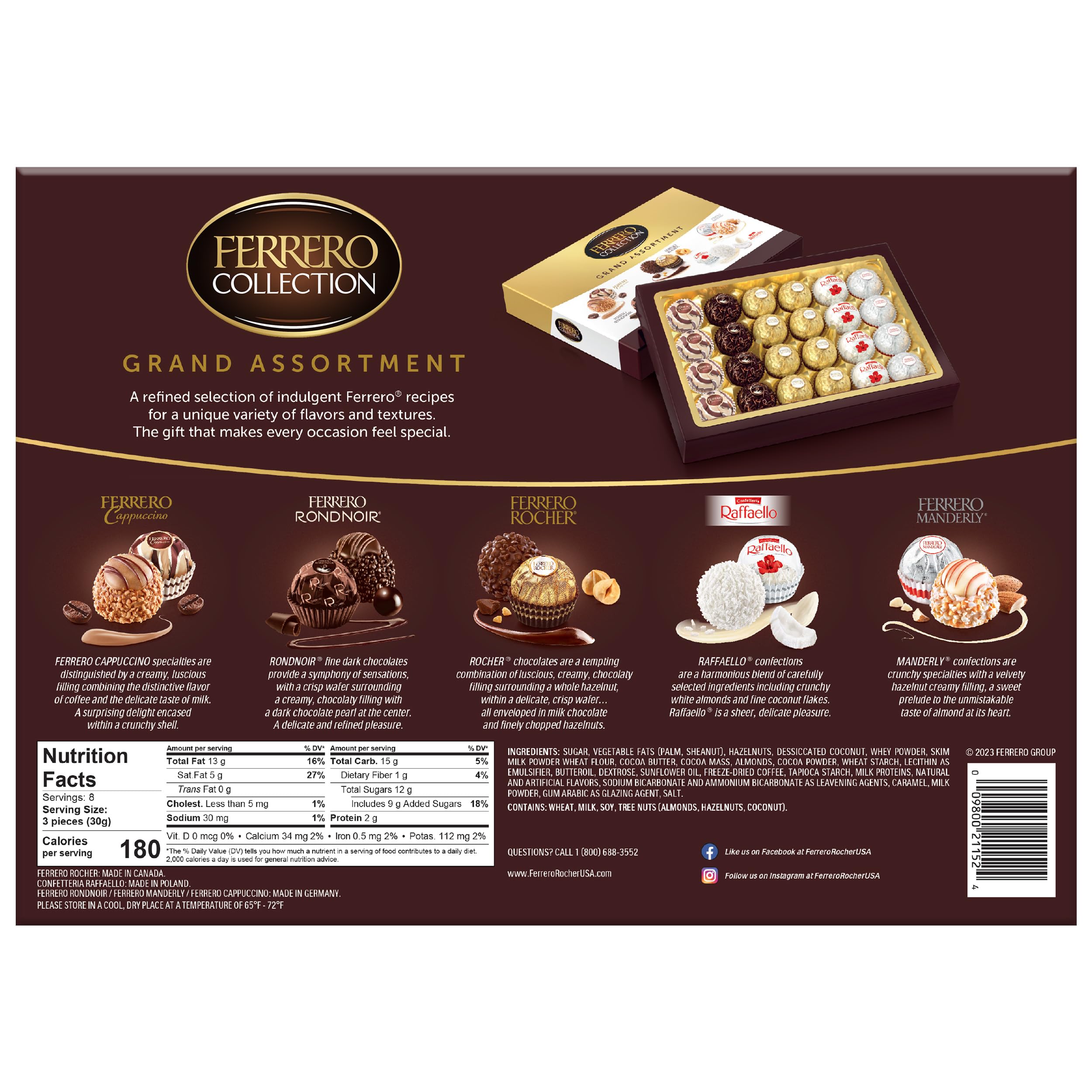 Mua Ferrero Collection Grand Assortment, Hazelnut, Dark, Coconut ...