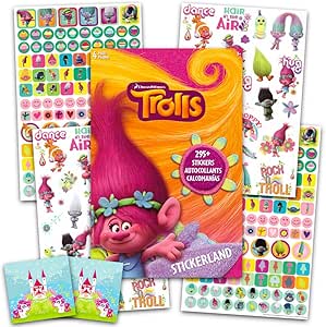 Amazon.com: Trolls Stickers with 2 Bonus Licensed Stickers ~ Over 295 ...