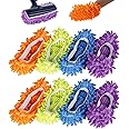 Amazon.com: M-jump 8 PCS 4 Pairs Duster Mop Slippers Cover, Multi ...