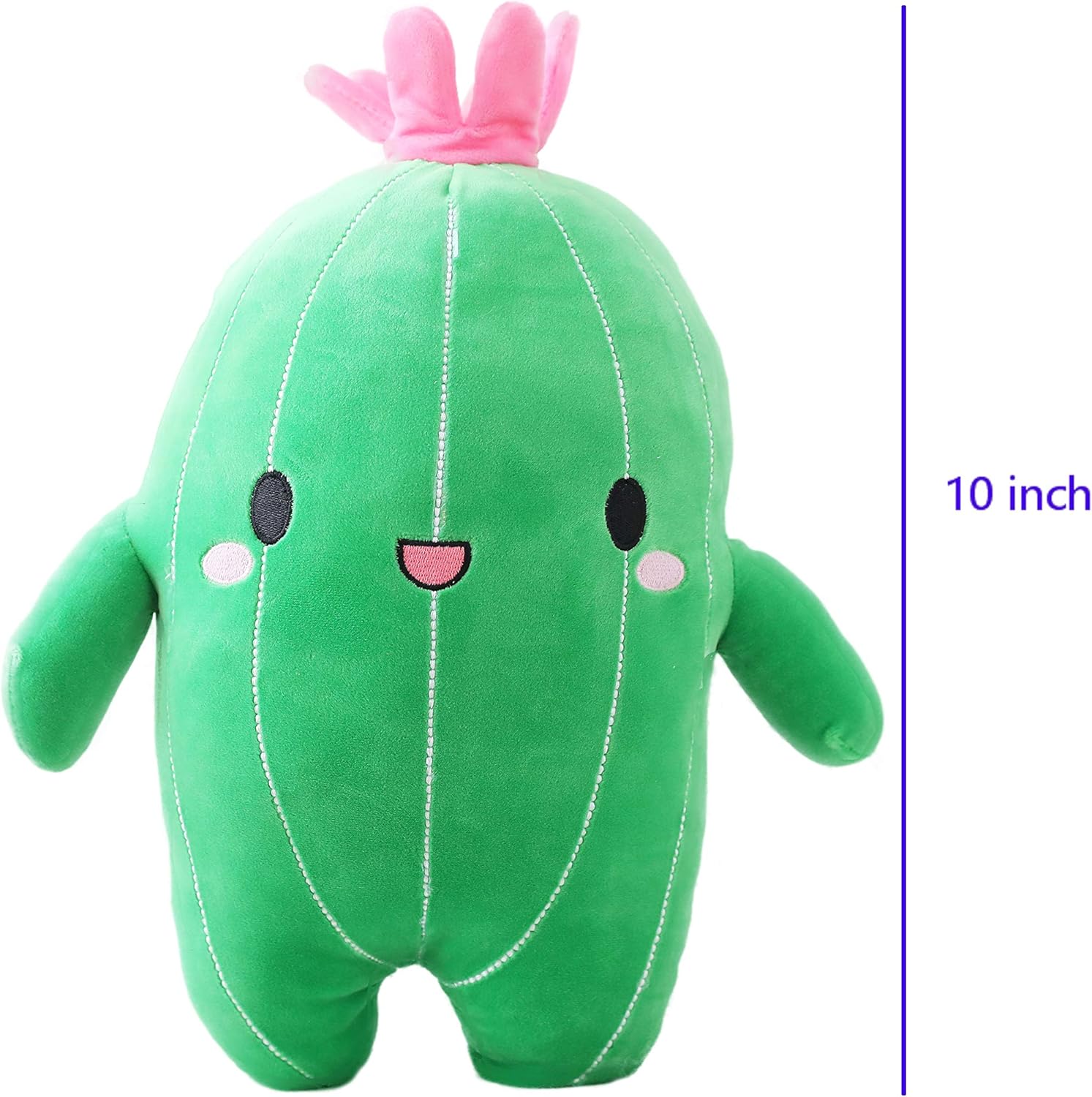 Cuddly Cactus Stuffed Plant Animal with Smile Face and Pink Antenna ...