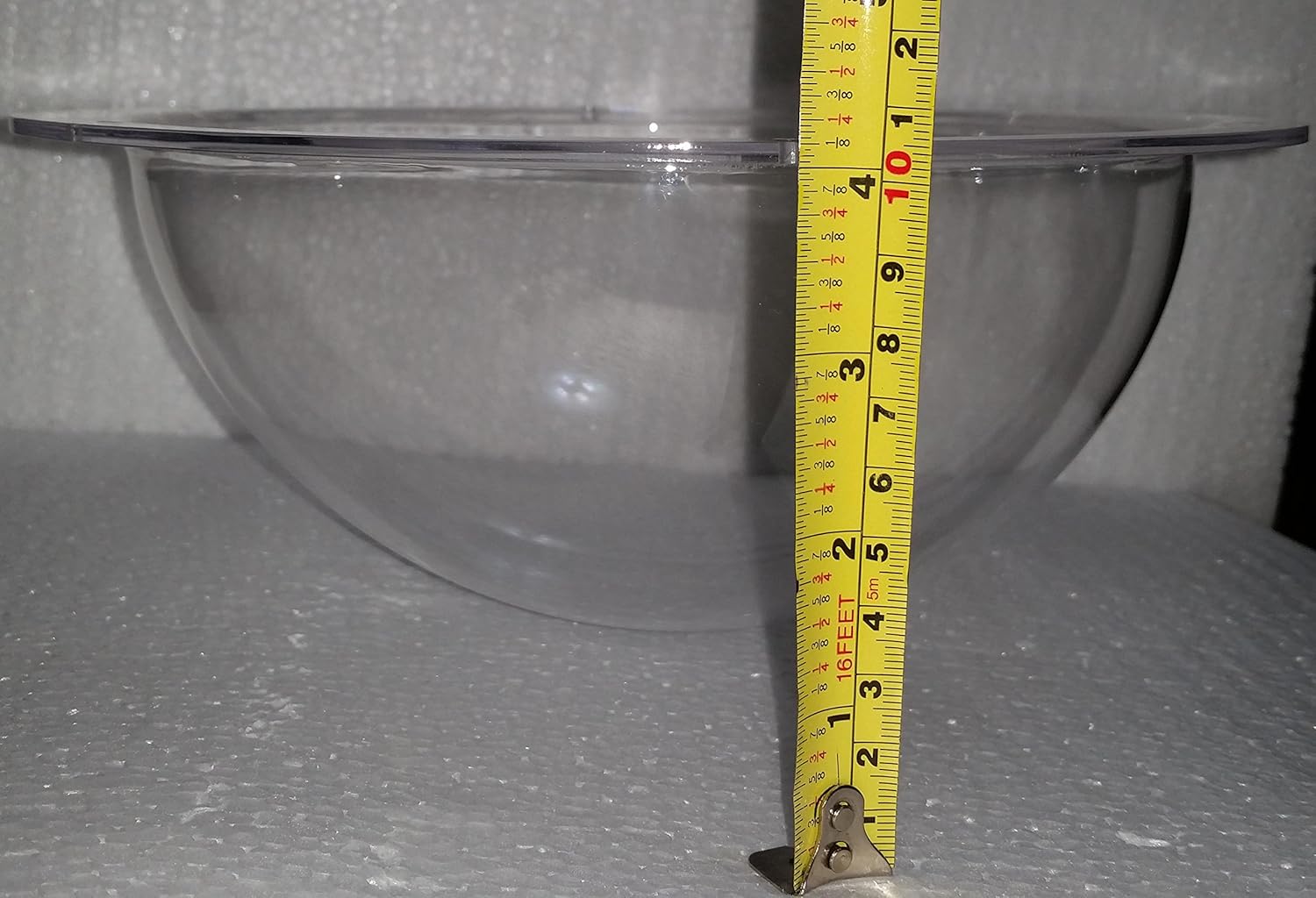 Supreme Tech Acrylic Dome/Plastic Hemisphere – Clear – 8″ Diameter, 3/4 ...