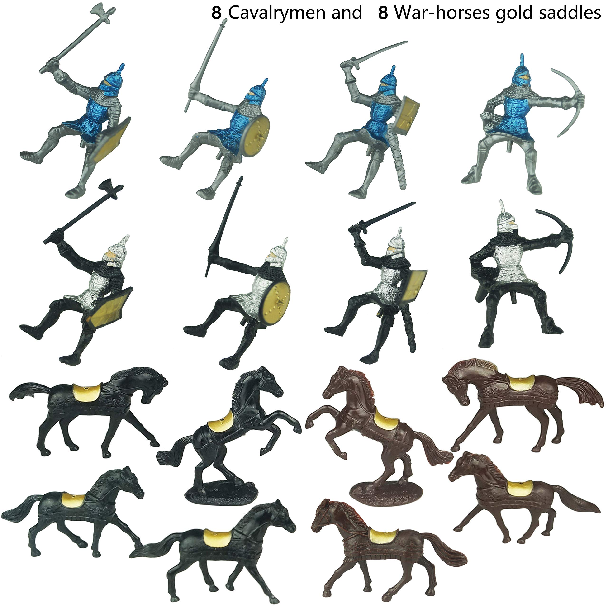 Mua 28 Pieces Colorful Middle Ages Military Figures Soldier Knight ...