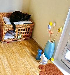 Woven 2 Floor Indoor Cat Den. This Home For Your Cats Comes Complete ...
