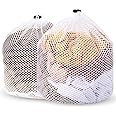 Amazon.com: 2 Packs Laundry Mesh Bags, Drawstring Net Laundry Bag for ...