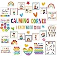 Amazon.com : Colorful Calming Corner Classroom Bulletin Board Set ...
