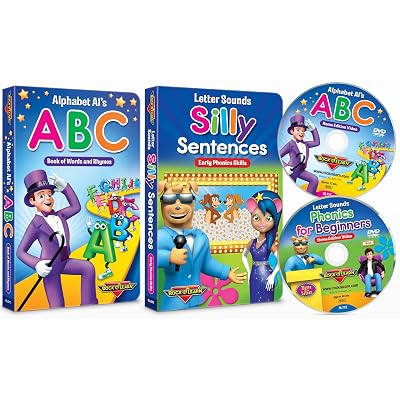 Preschool Phonics Set: ABCs, Silly Sentences Board Books, Alphabet ...