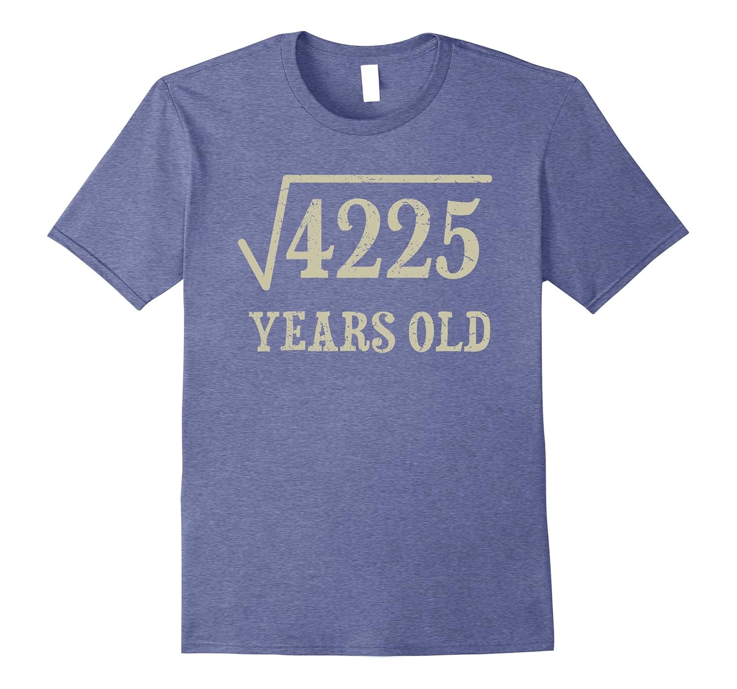 65 Yrs Years Old Square Root Of 4225 65th Birthday T Shirt FL