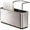 simplehuman Slim Sink Caddy Sponge Holder, Brushed Stainless Steel ...