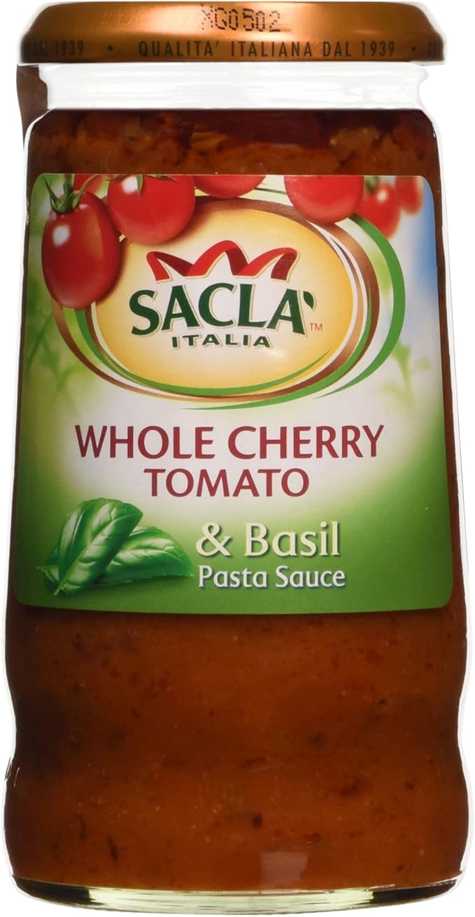Sacla Whole Cherry Tomato and Basil Pasta Sauce: Amazon.co.uk: Grocery