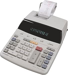 SHARP EL-1607 P - rekenmachine met printen, goud, 1 : Amazon.nl ...