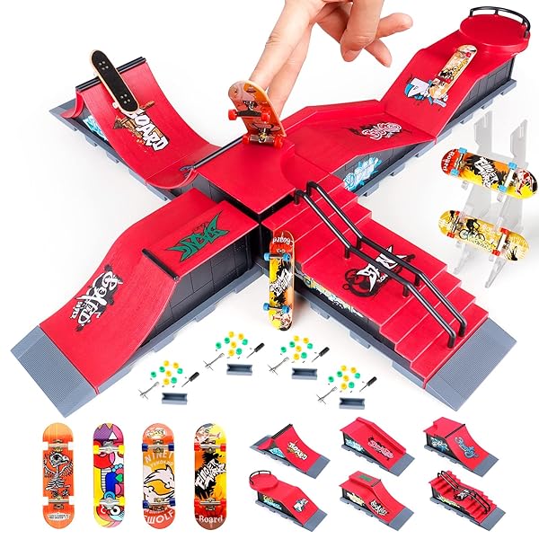 Finger Skateboards Mini Finger Bike Set, MOMSIV Extreme Sports Finger ...