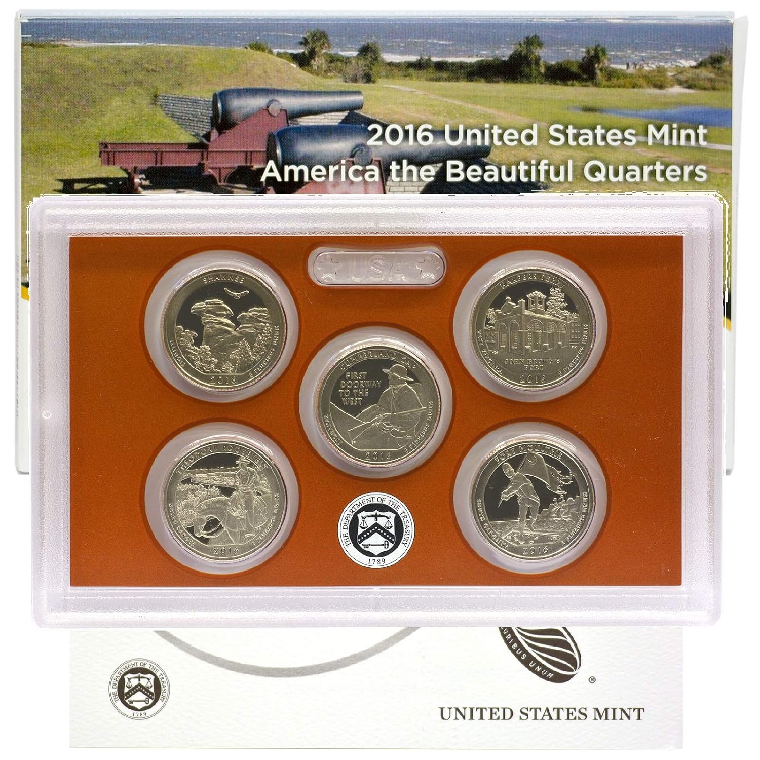 Amazon.com: 2016 S Proof National Parks Quarter Set Original Box & COA ...