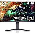 KOORUI 27" WQHD Gaming Monitor with 240Hz, 1ms, and HDR400