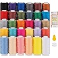 Amazon.com: ilauke Sewing Thread, 30 Color Assortment, 500 Yards ...