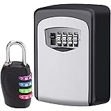 Amazon.com : Key Storage Lock Box, 4-Digit Combination Lock Box, Wall ...