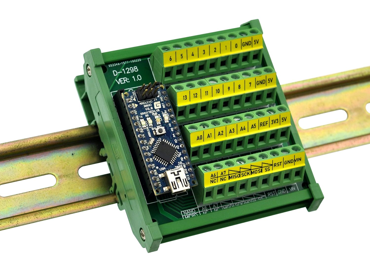 Controls And Indicators Czh Labs Screw Terminal Block Breakout Module Board For Arduino Nanomicro