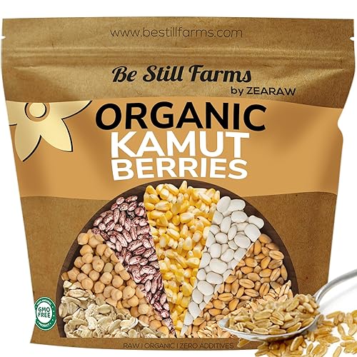 Be Still Farms Organic Kamut Wheat Berries Khorasan (4.8lb) - Ancient ...