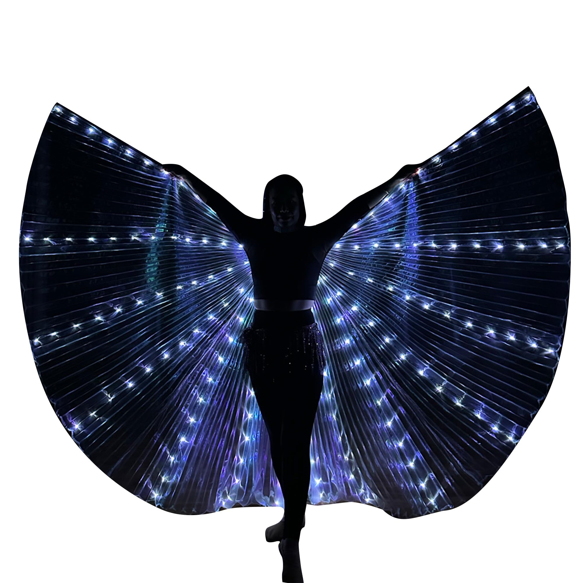 LED Isis Wings Light Up Belly Dance Wings Adult Glow Halloween ...