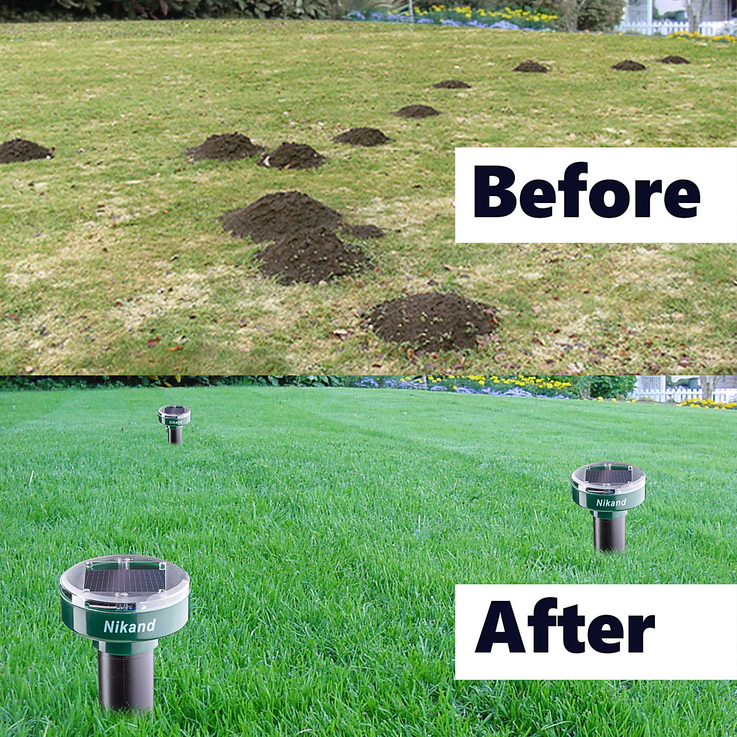 Mua Gopher Repellent Ultrasonic Solar Powered 4 pcs - Mole Repellent ...