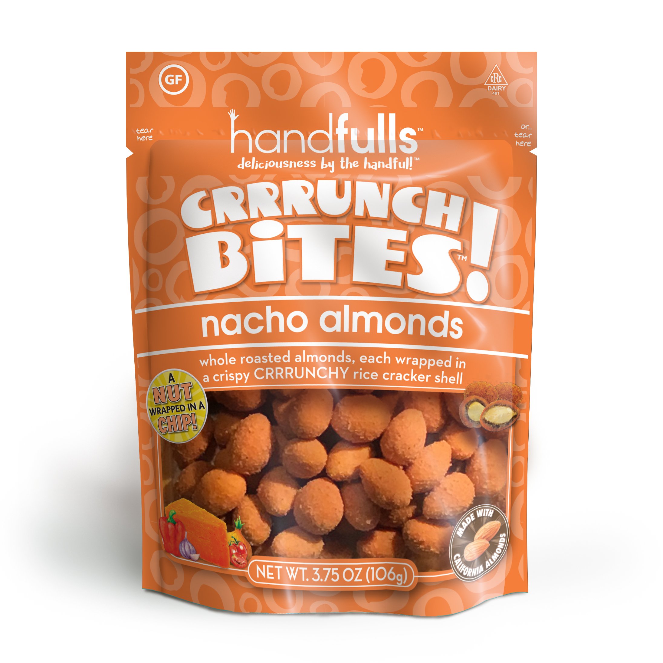 Amazon.com : CrrrunchBites BBQ Almonds by Handfulls, 3.75 oz Share Bag ...