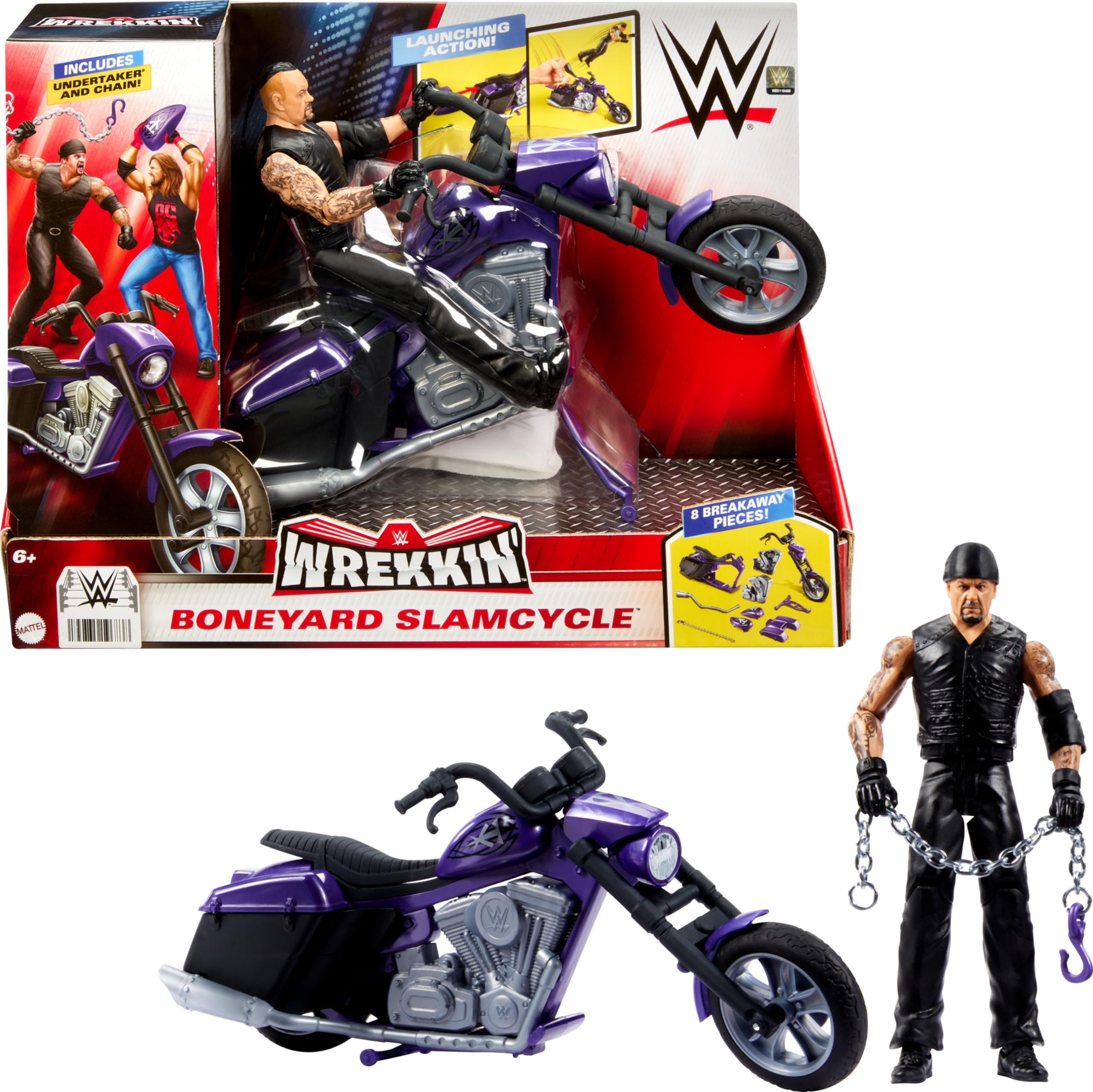 Mua WWE Wrekkin' Action Figure & Toy Vehicle Set, Undertaker with ...