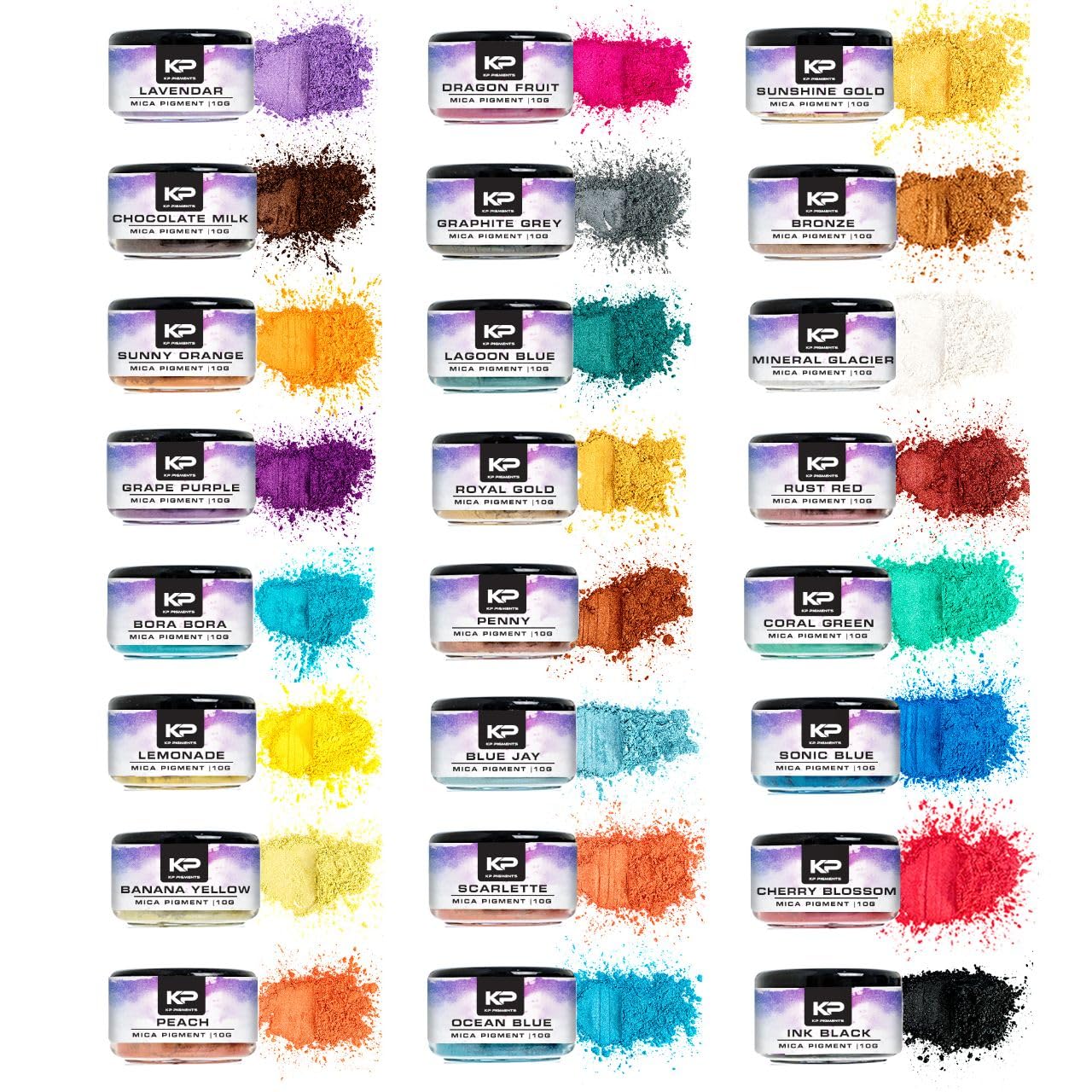 Mua Pearlescent 100% Pure Fine Mica Powder - 24 Color Assortment 5 ...