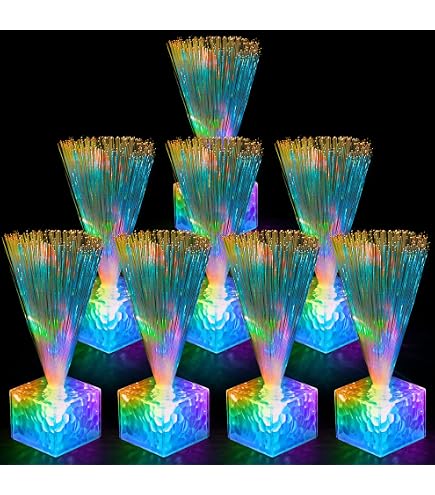 Color Changing Table Centerpieces Light Up Fiber Optic Party ...