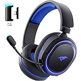 Amazon.com: Wireless Gaming Headset, 7.1 Surround Sound, 2.4GHz USB ...