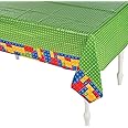 Amazon.com: Fun Express Plastic Color Brick Party Tablecloth - 54" x ...