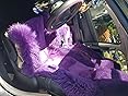 Amazon.com: IMQOQ A Pair 50% Genuine Sheepskin Fur Car 2 Front Seat ...