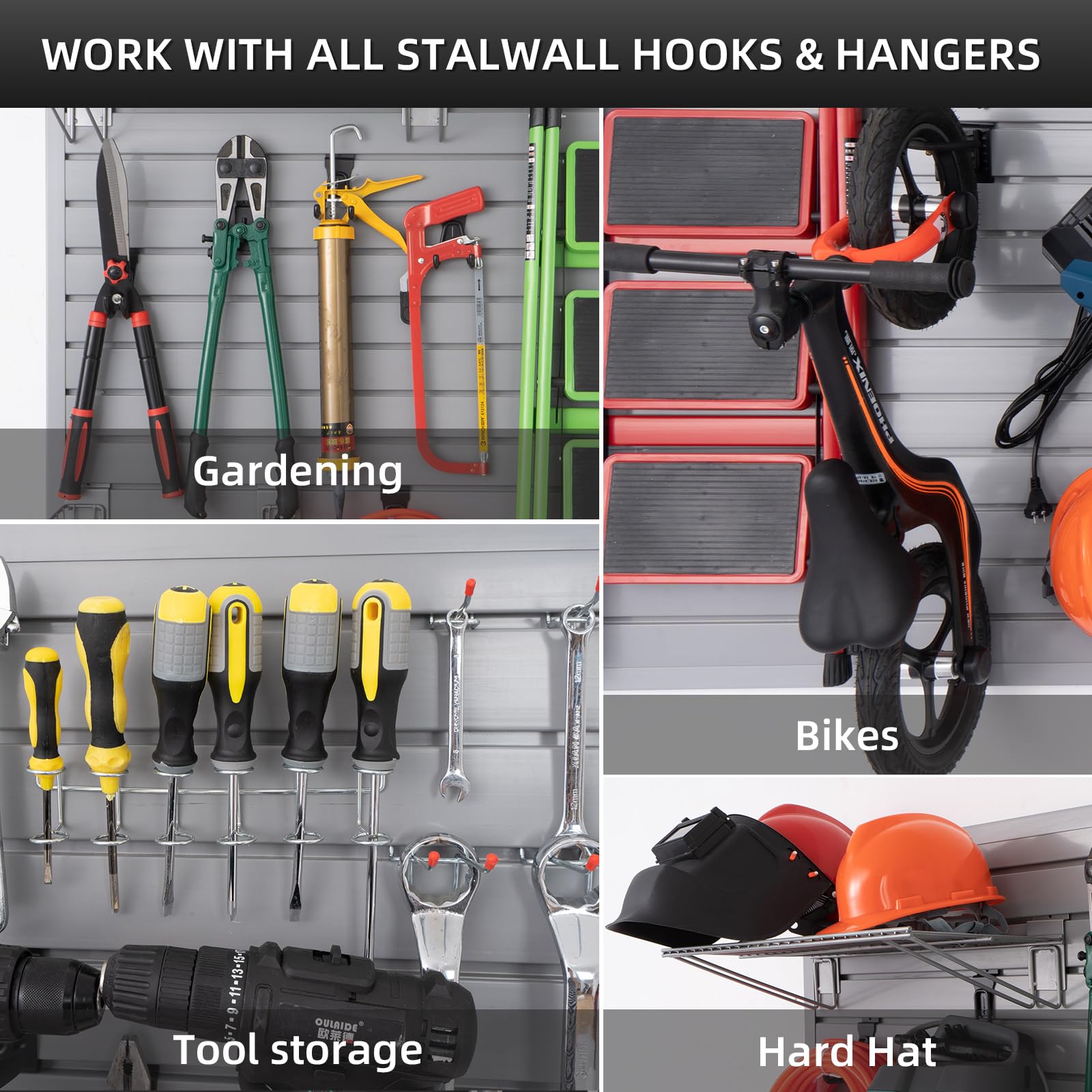 Mua Slatwall Panel Garage Wall Organizer Heavy Duty Wall Mounted, PVC ...