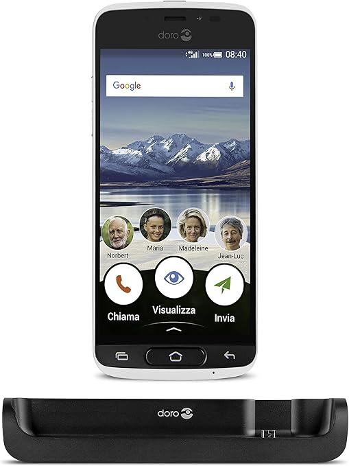 Doro 8040 16 GB UK SIM-Free Smartphone - White: Amazon.co.uk: Electronics