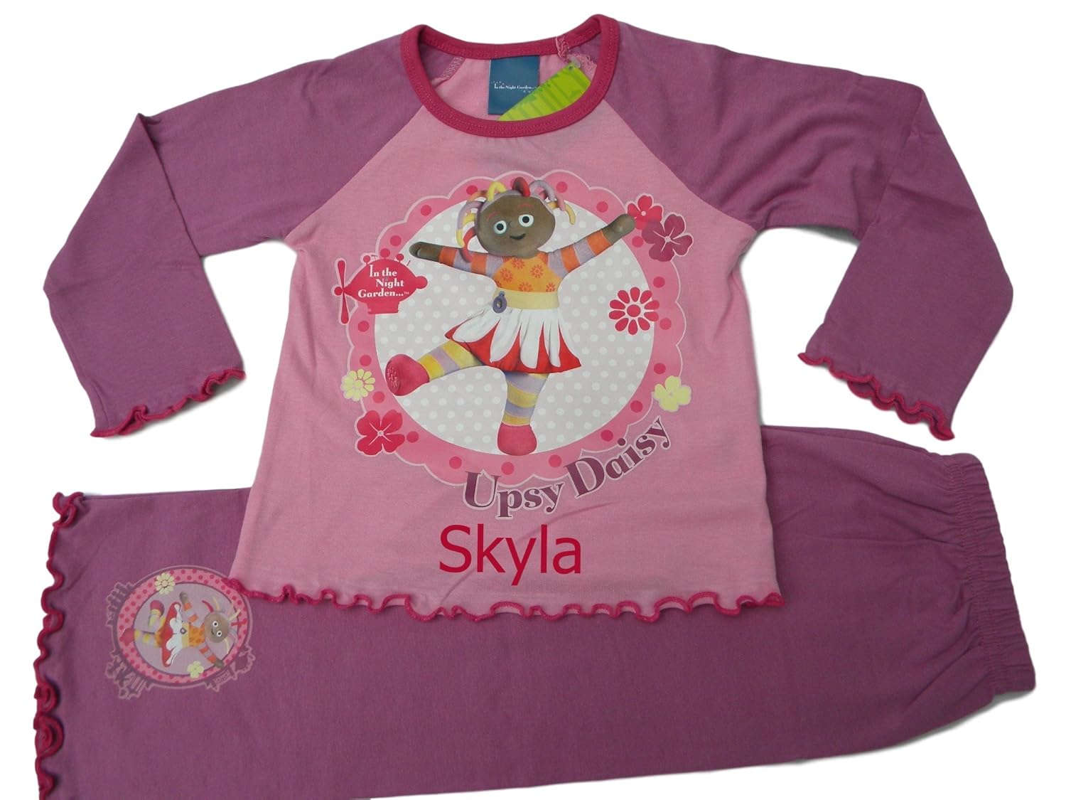 Giftsabc Personalised in The Night Garden upsy Daisy Pink Pyjamas with ...