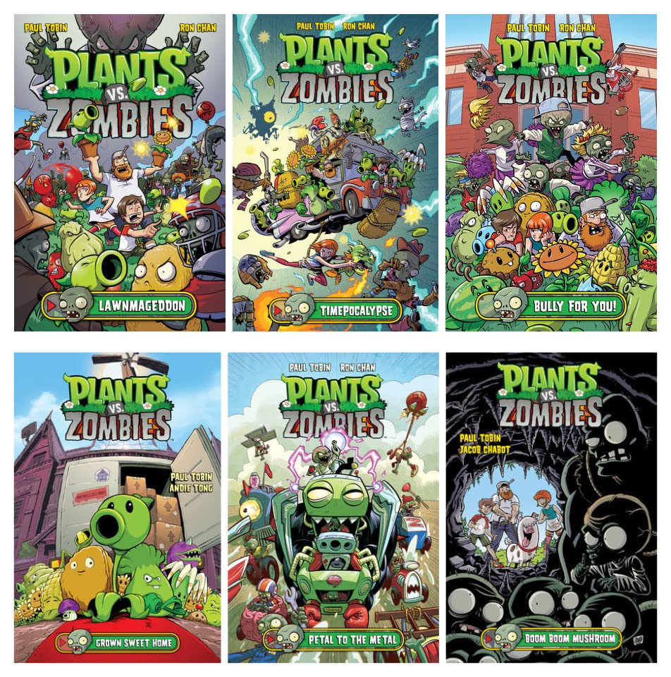 NEW! Plants Vs. Zombies Series 6 Books Set (Volume #1 - #6) on Galleon ...