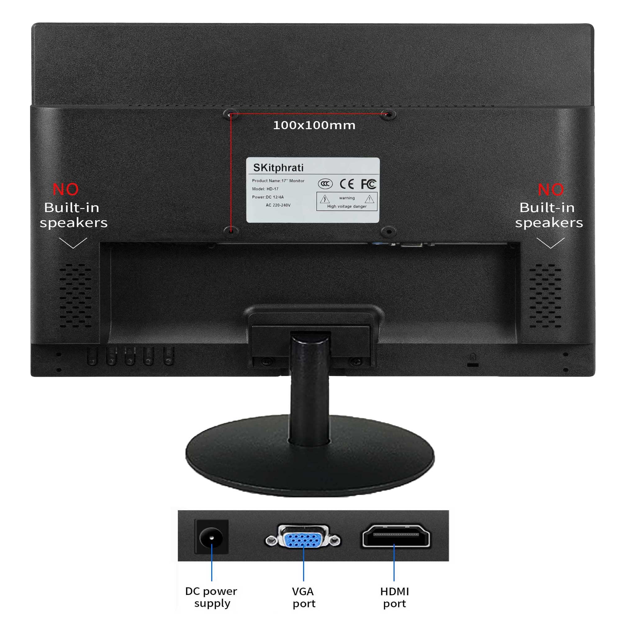 Mua 17 inch PC Monitor LED Monitor 1440x900, 60HZ, 5Ms, 16:10, Viewing ...