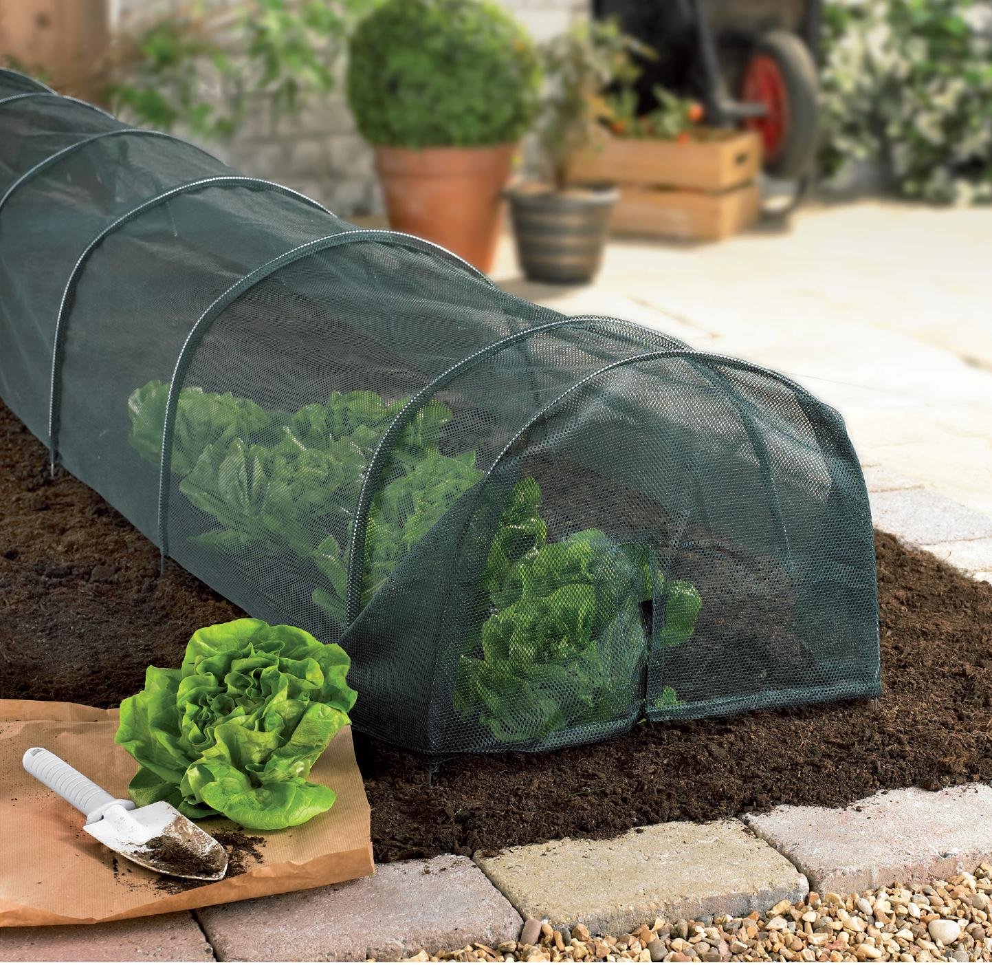 Lightweight Garden Allotment Net Covered Grow Tunnel Protects your ...