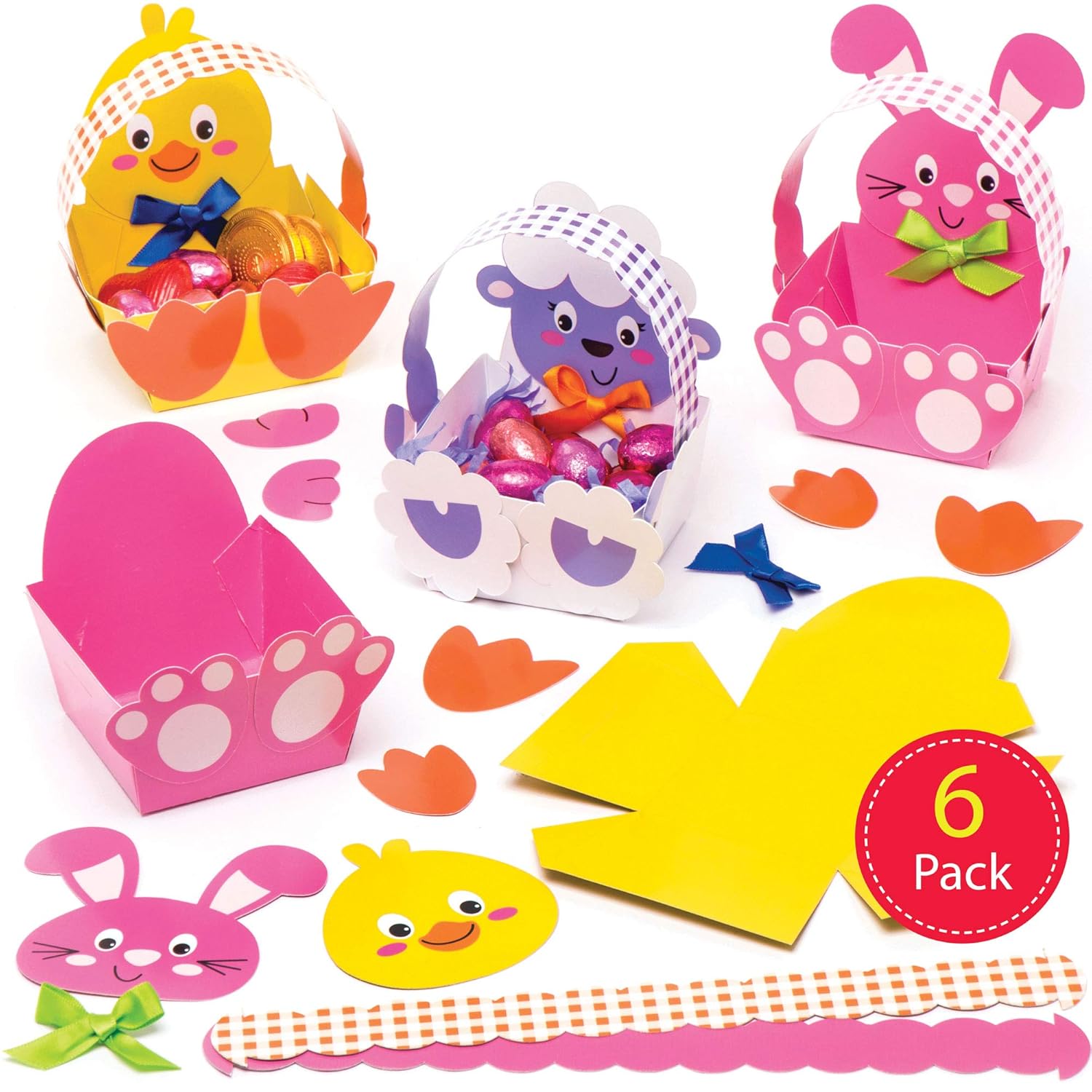 Baker Ross Easter Basket Kits Easter Crafts For Kids to Assemble ...
