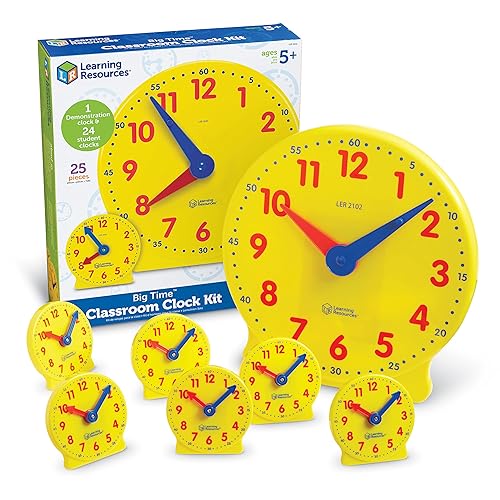 Learning Resources Classroom Clock Kit - Preschool Must Have, Teaching ...