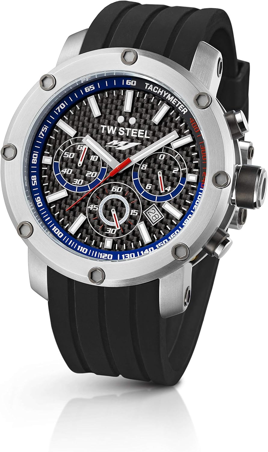 TW Steel Yamaha Factory Chronograph Racing Blue Silicone Mens Watch ...
