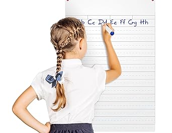 Amazon.com: Dry Erase Poster with Lines - Dry Erase Handwriting ...
