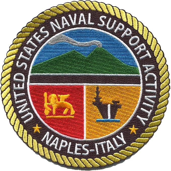 Amazon.com: Naval Support Activity Naples, Italy Patch: Clothing