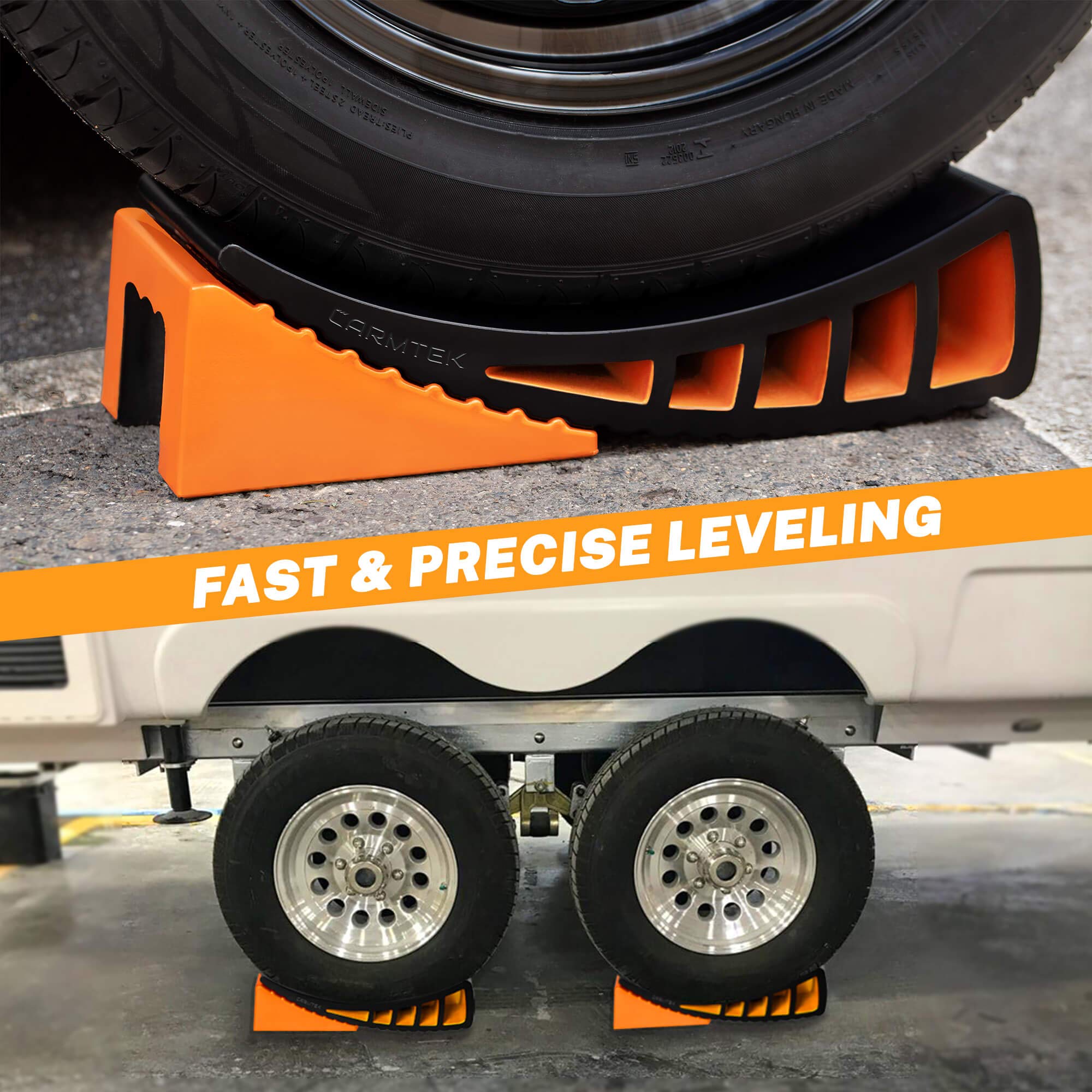 Mua CARMTEK Camper Leveler 2-Pack Kit | Curved RV Levelers with Trailer ...