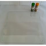 Completely Clear and Flat Float Glass Worktop Saver - 50 x 40cm by ...