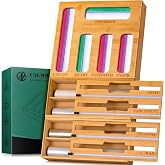 Amazon.com: Ziplock Bag Organizer and Wrap Dispenser with Cutter ...