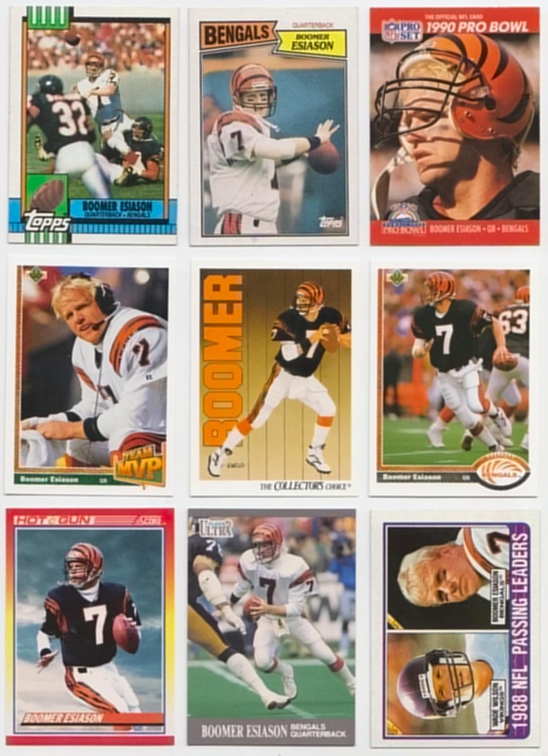 Boomer Esiason / 25 Different Football Cards Featuring Boomer Esiason ...