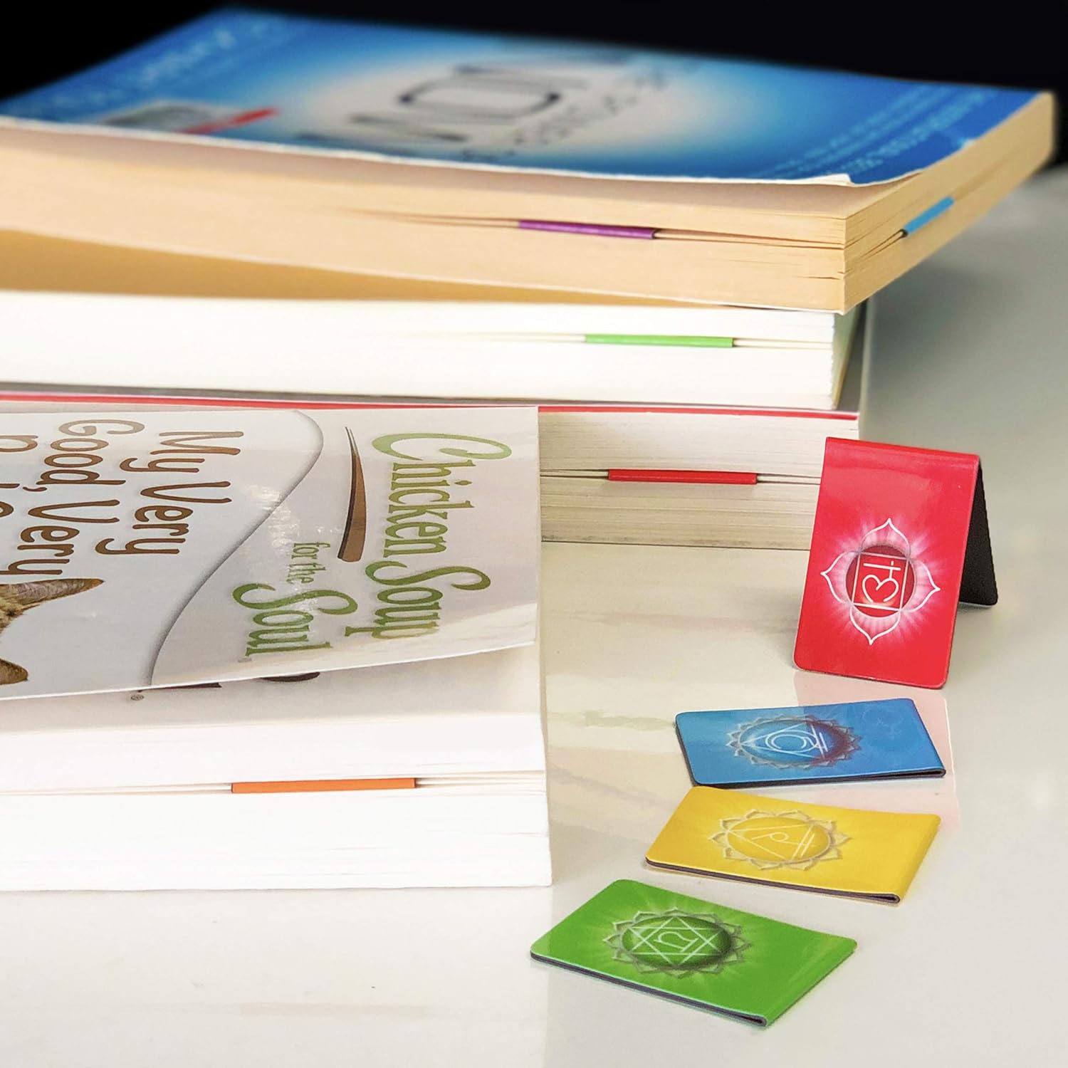 Positive Affirmations Chakra Magnetic Bookmarks Set of 8 Motivational ...