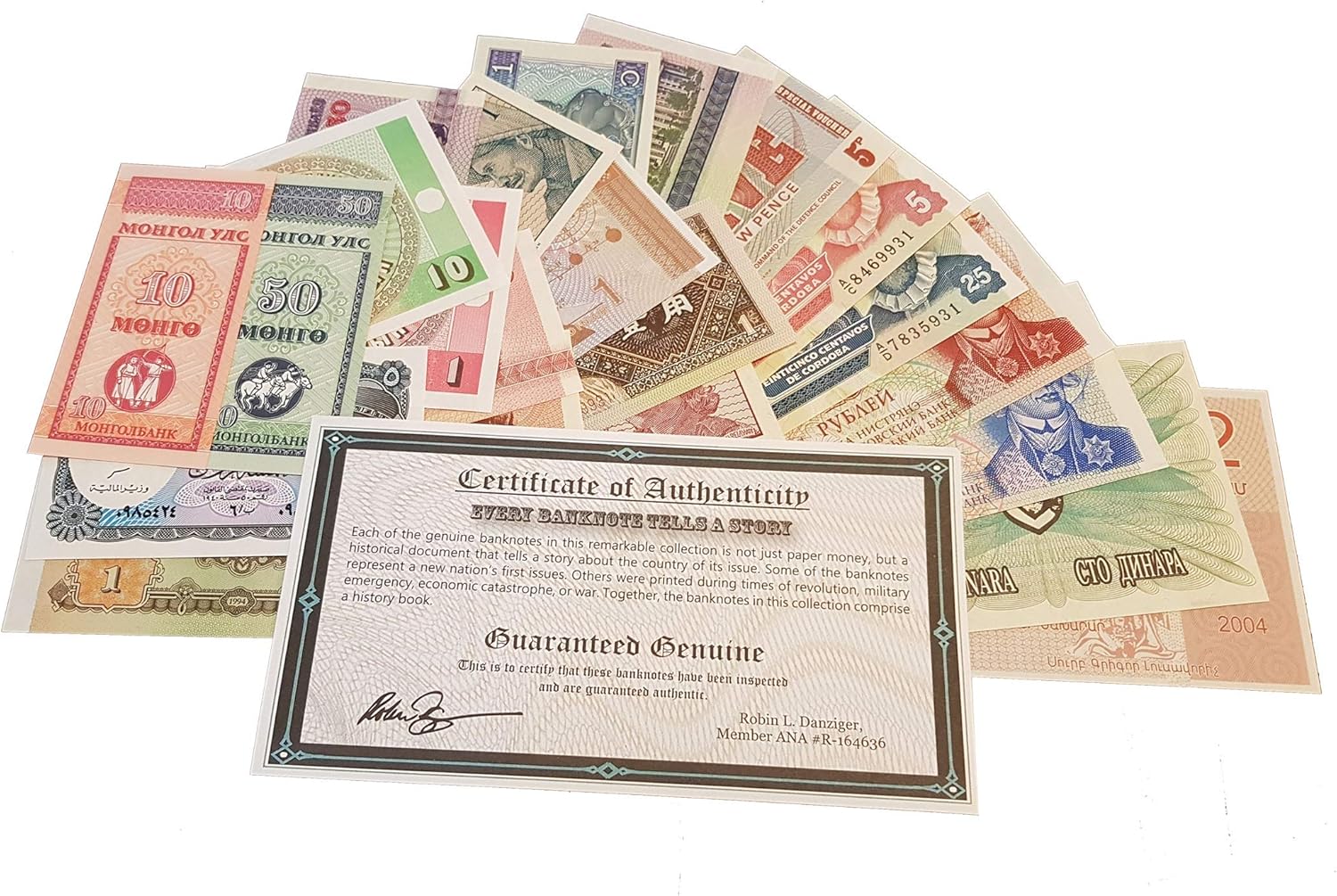 IMPACTO COLECCIONABLES World Banknotes – 25 Banknotes Different Foreign ...