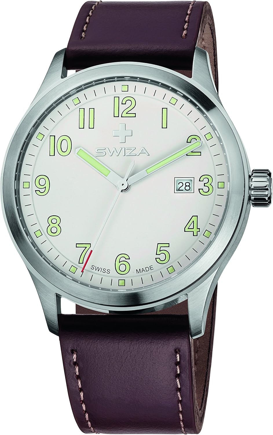 Swiza Men's WAT.0251.1001 Kretos Analog Display Swiss Quartz Brown ...