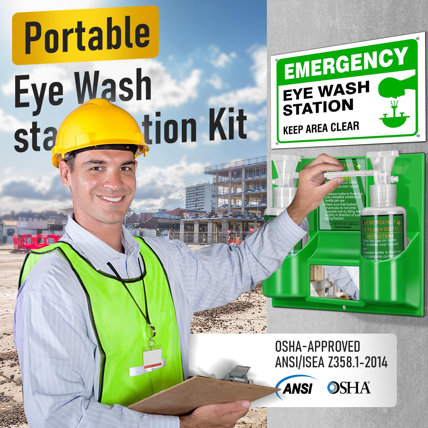Mua Magula 17oz*2 Portable Eye Wash Station OSHA-Approved,BPA Free ...